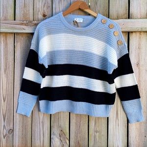 Poof! | Sweaters | Nwt Poof Apparel Grey White Black Sweater | Poshmark